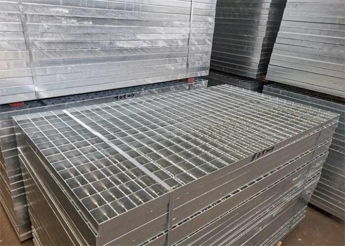 High Strength Platform Steel Grating 100mm Skid Proof Galvanised ...